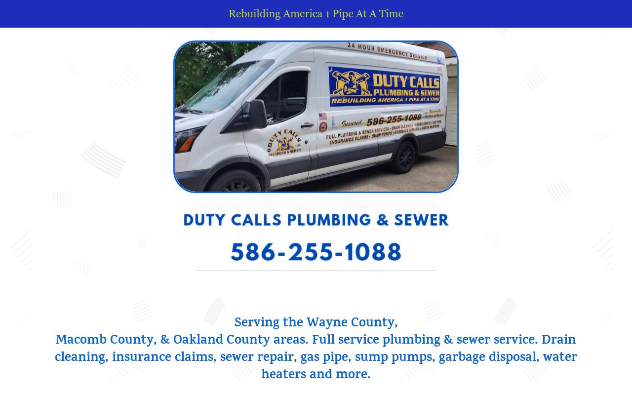 Duty Calls Plumbing & Sewer